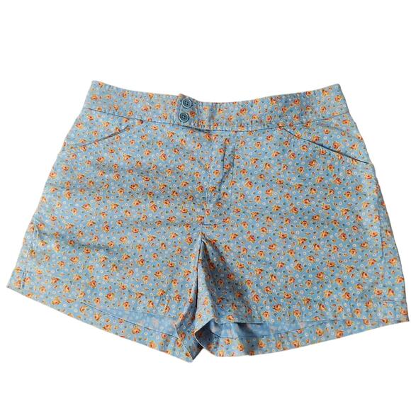 Ralph Lauren | Shorts | Vintage Ralph Lauren Floral Chino Shorts 2 Blue ...